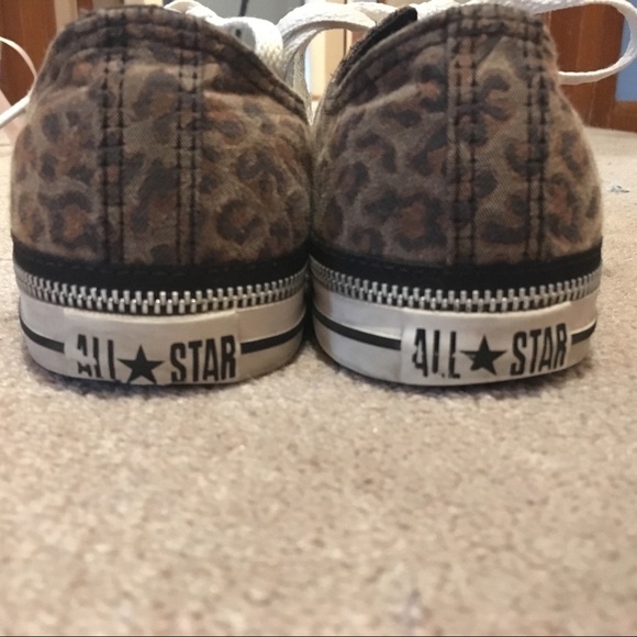 Converse | Shoes | Rare Cheetah Print Converse With Zipper Detail ...